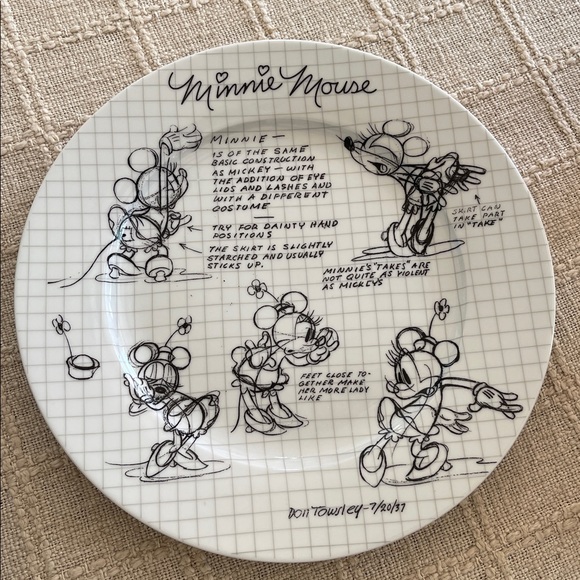 Dining | Minnie Mouse Sketch Plate | Poshmark